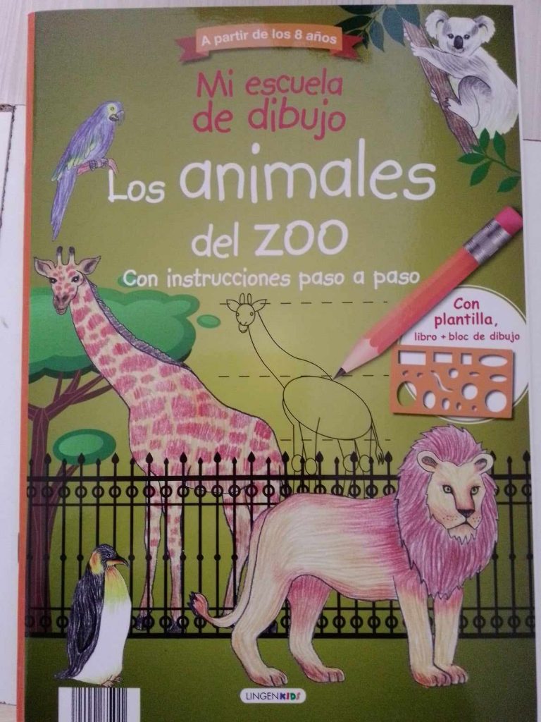 Mi escuela de dibujo. Los animales del zoo. Con plantilla – RacóLector